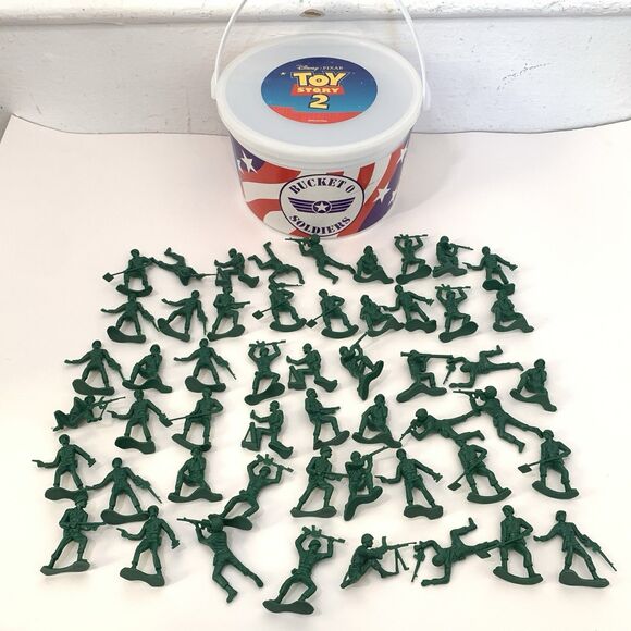 Tinker Toys | Toys | Toy Story 2 Bucket O Soldiers 5275 Green Army Guys ...